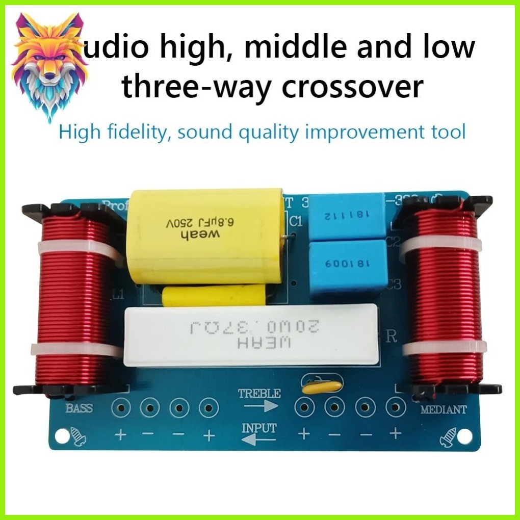 120W Speaker 3 Unit Hi-Fi Audio Frequency Divider 3 Way Crossover ...