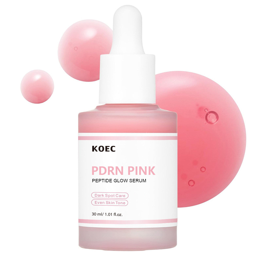 30ml Rose PDRN Pink Peptide Glow Facial Serum Dark Spot Care Even Skin Tone Enhance Elasticity ...
