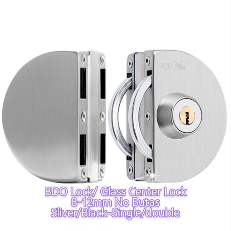 Stainless 304 Glass Door Lock/BDO Lock/Glass Center Lock/For 8-12mm (No ...