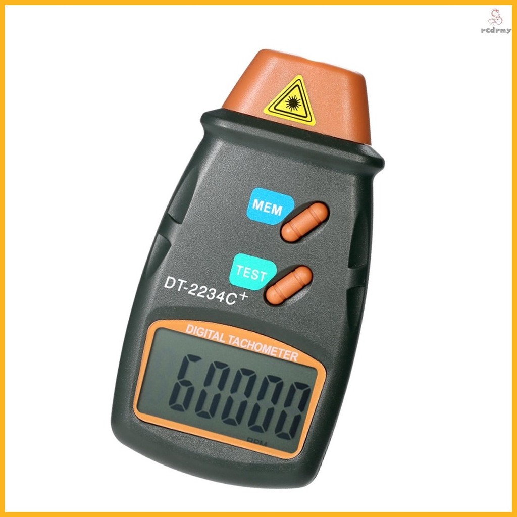 Handheld Digital Photo Tachometer Laser Non-Contact Tach Range 2.5RPM ...