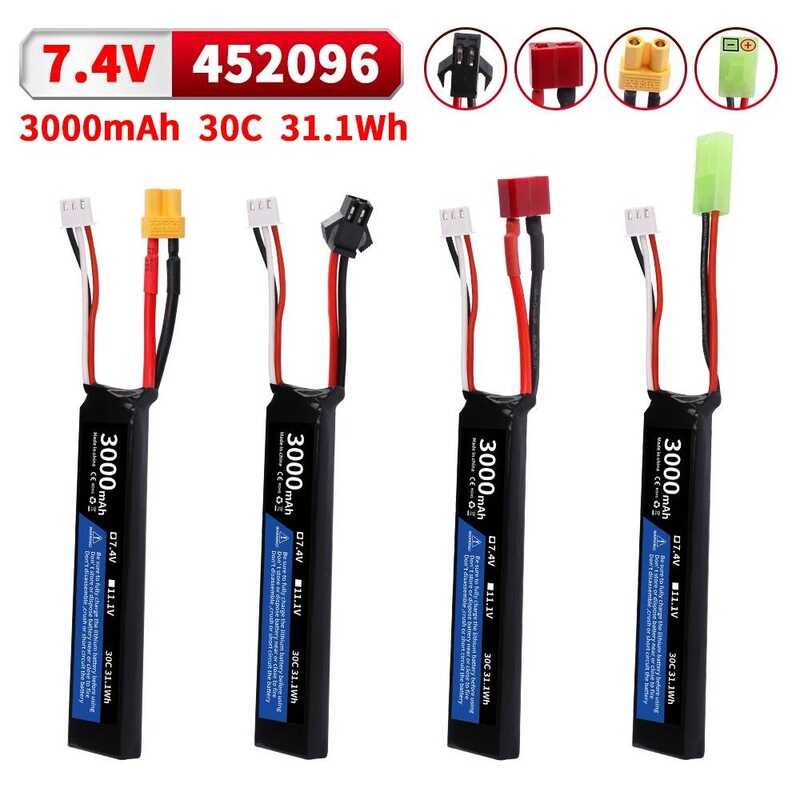Water B0 2 7.4V 2S 3000Mah 30C 452096 Lipo Battery T/Tima/Xt30/Sm Plug ...
