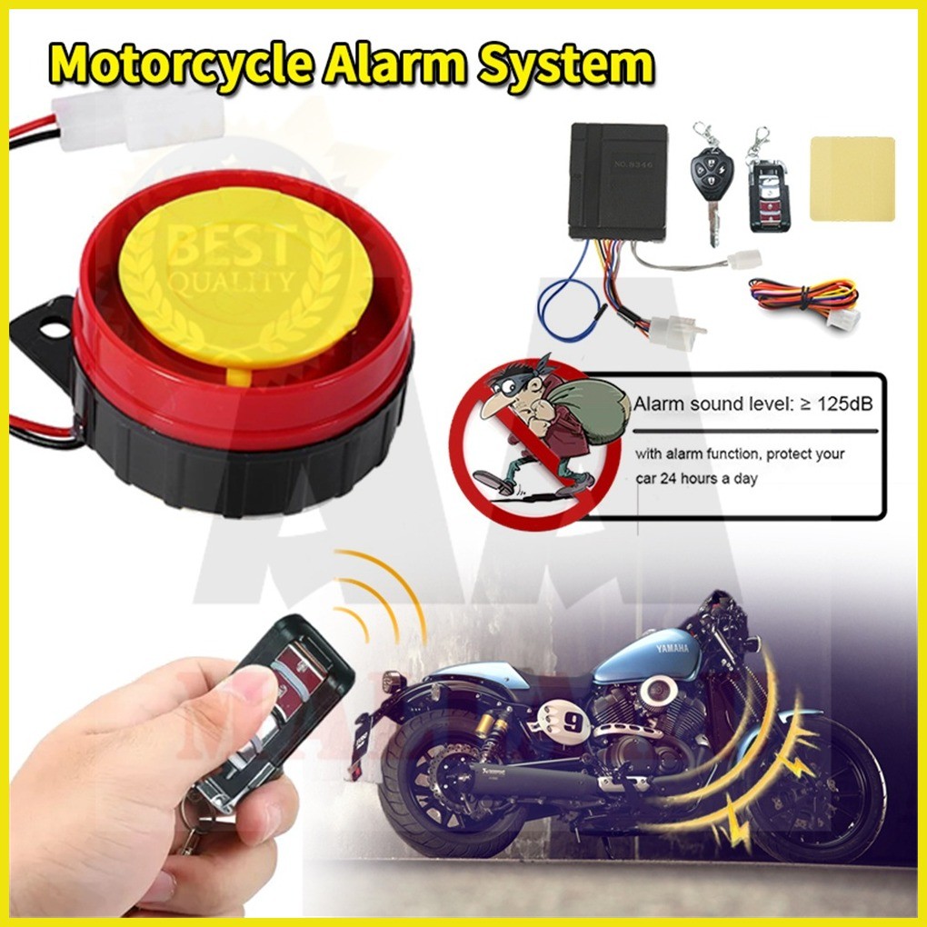 MOTORCYCLE TWO WAY ALARM SYSTERM REMOTE CONTROL ALARM | Shopee Philippines