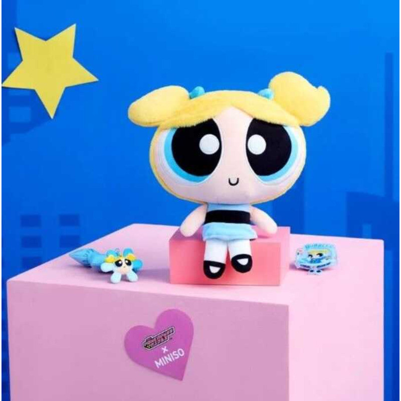 Miniso The Powerpuff Girls Collection 10In Plush Toy Blossom Bubbles ...