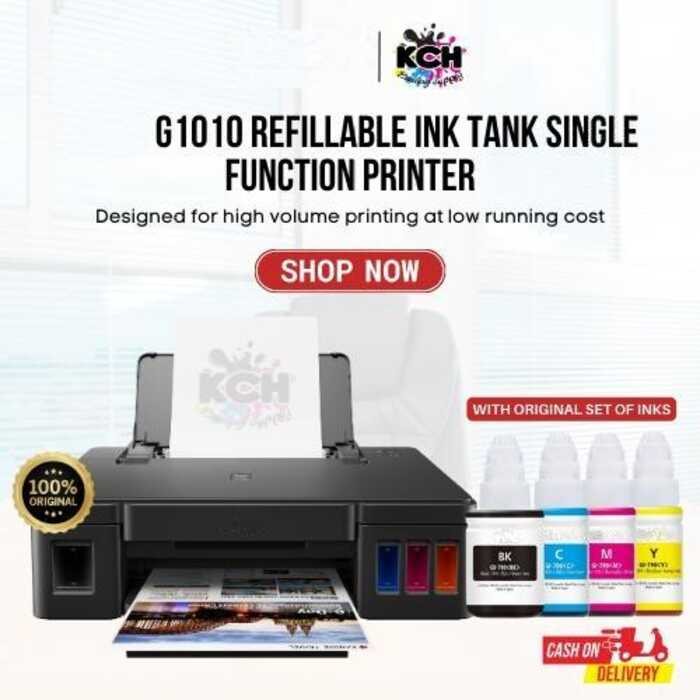 G1010 Single Function Printer Refillable Ink Tank For High Volume ...