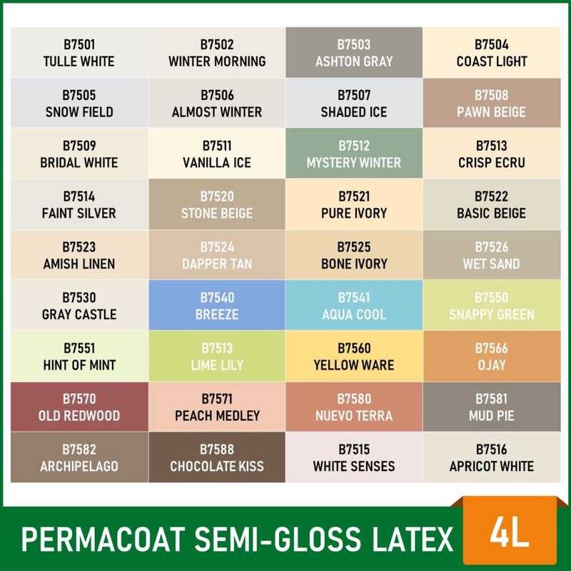 Boysen Color Series Peroat Semi-Gloss Latex Archipelago B7582 Acrylic ...