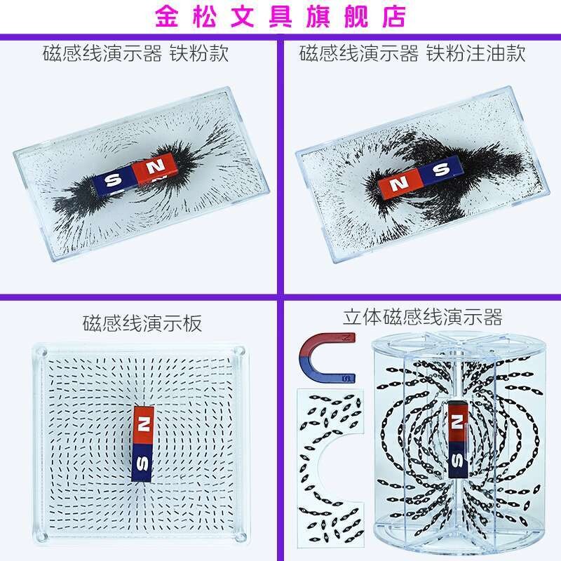 JinsongMagnetic Field Line Demonstrator Oil-Filled Magnetic Field Line ...