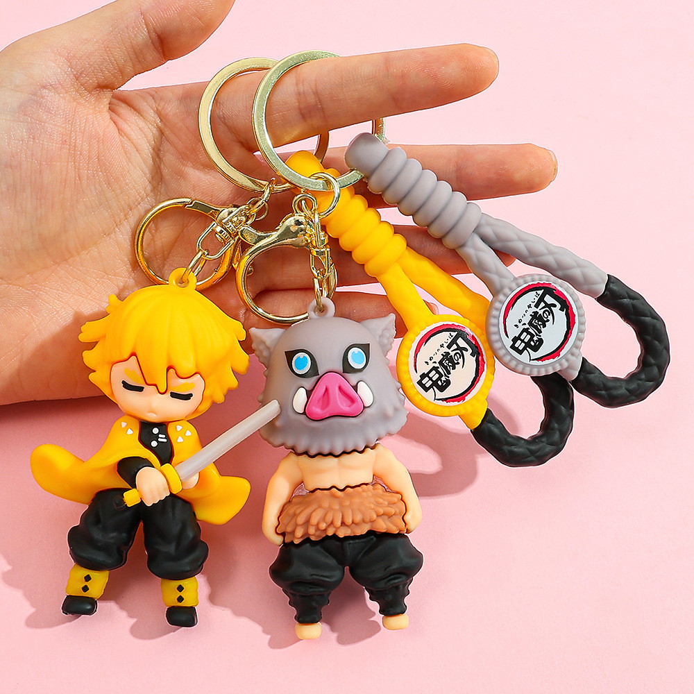 New Demon Slayer Keychain Anime Tanjirou Nezuko Zenitsu Inosuke ...
