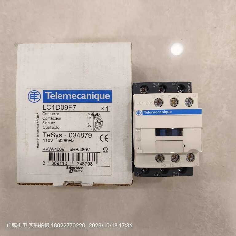 Telemecanique Schneider contactor LC1D09F7 110V/LC1D09M7 220V | Shopee ...