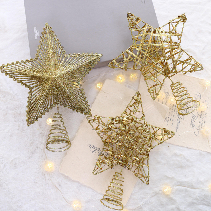 Christmas Decor Tree Star With Metal Finish For Decorations Party ...