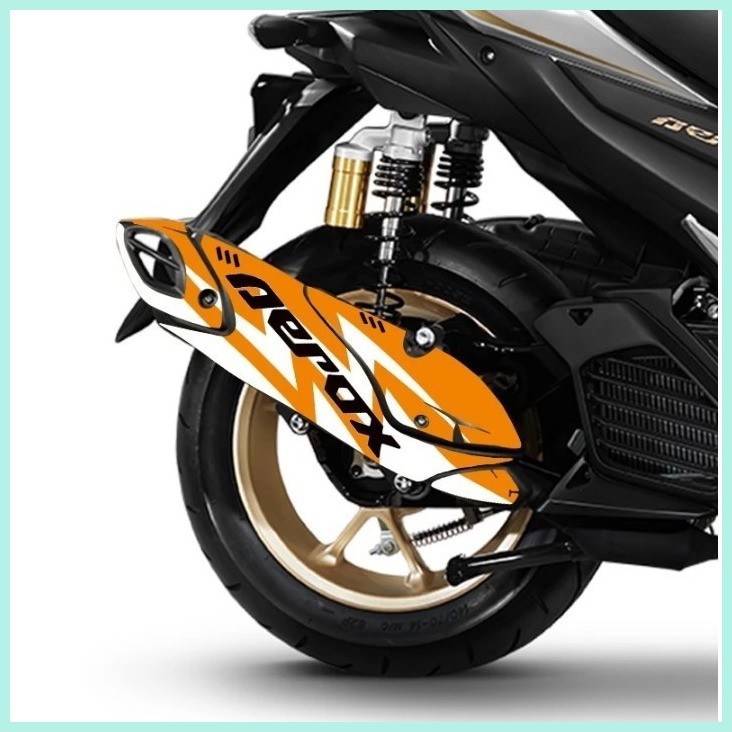 YAMAHA Aerox V2 Heat Guard Sticker Exhaust Cover Decorative Water Proof ...