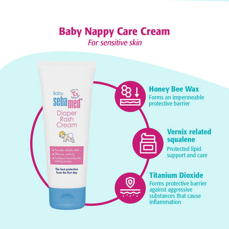 3 Sebamed Baby Nappy Care Cream 100Ml For Sensitive Skin Bbe | Shopee ...