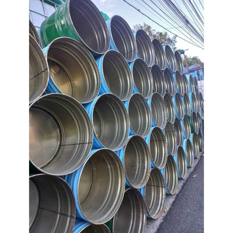 EMPTY STORAGE CONTAINER USED DRUM HALF METAL 4Fe | Shopee Philippines