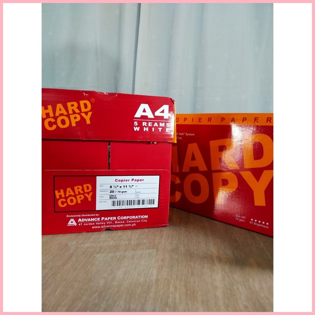 Hard Copy A4 Bond Papers | per Ream of 500 sheets | Shopee Philippines