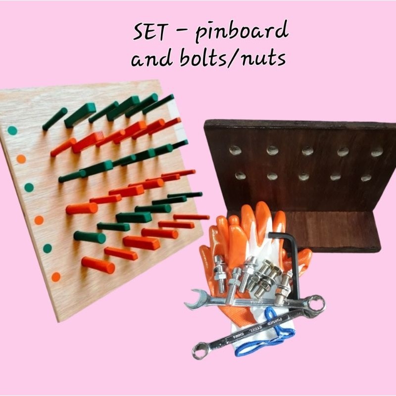 KOREAN EPS SKILL TEST TOPIK TOOLS -PIN BOARD , BOLTS AND NUTS | Shopee ...