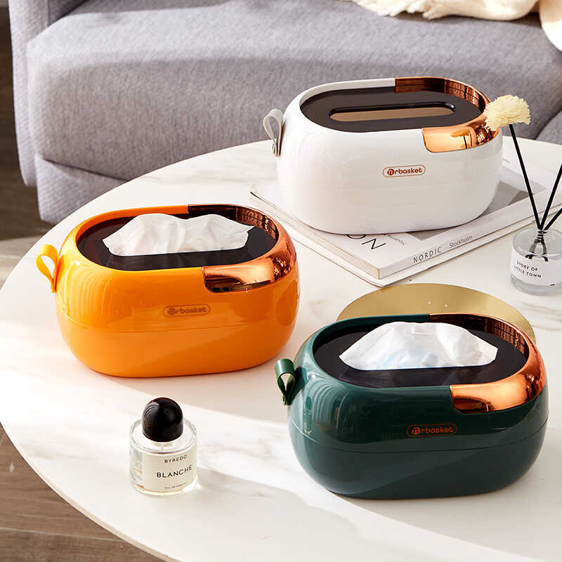 Household Tissue Box Nordic Simple Modern Desktop Coffee Table Living ...