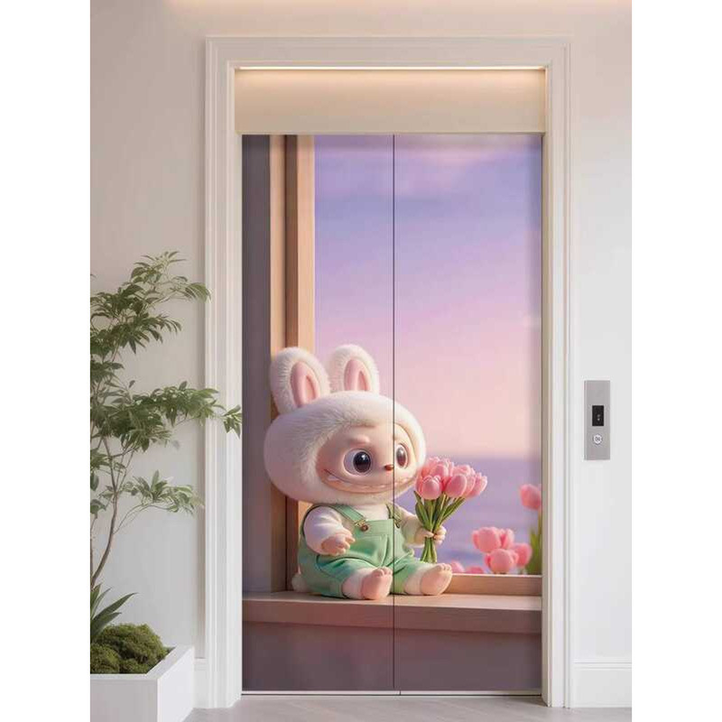 2025 New Labubu Magnetic Door Sticker Elevator One Household High-end ...