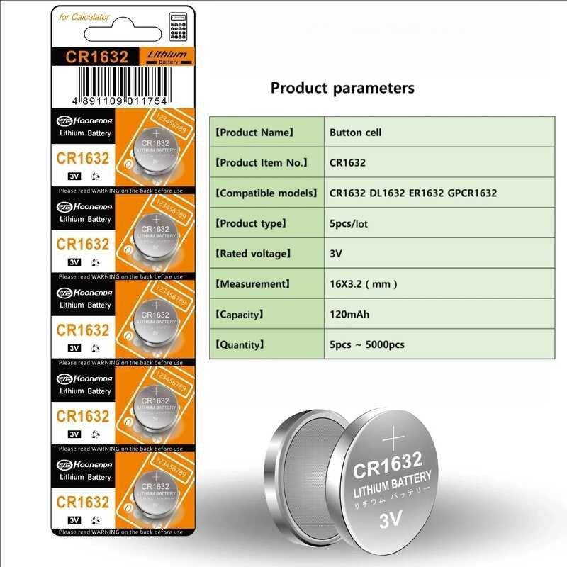 E2 50Pcs 2 Cr1632 Button Cell Battery 3V 1632 Lithium Batteries For ...