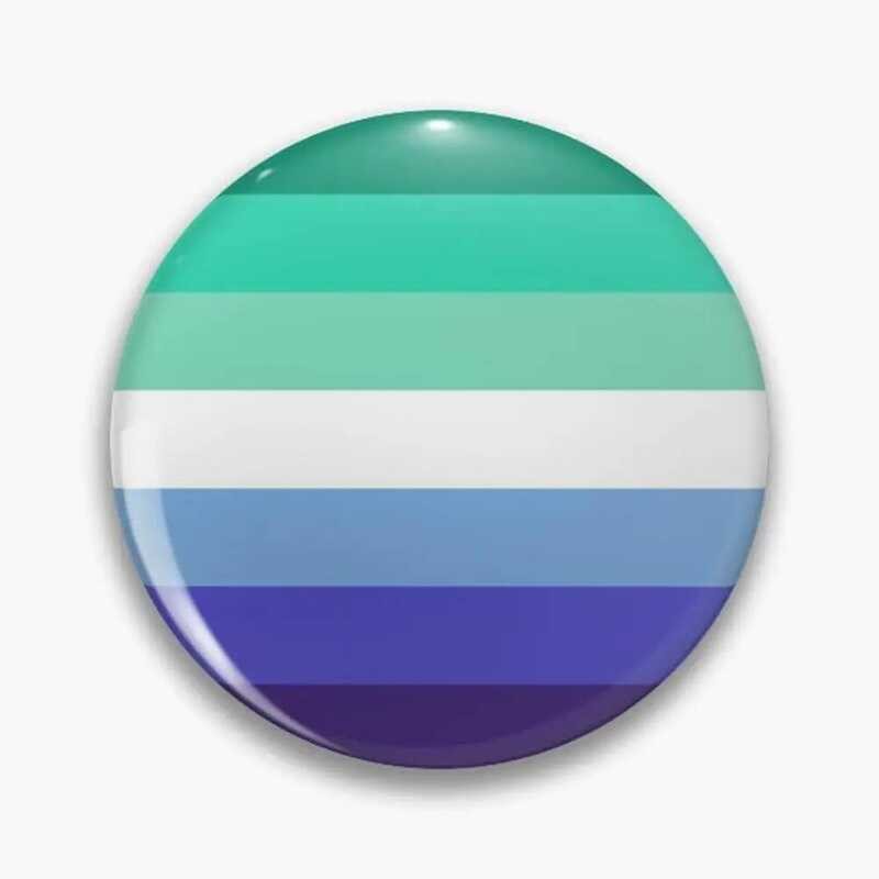 Gay Pride MLM Flag Pin Buttons Brooches Jewelry Accessory Customize ...