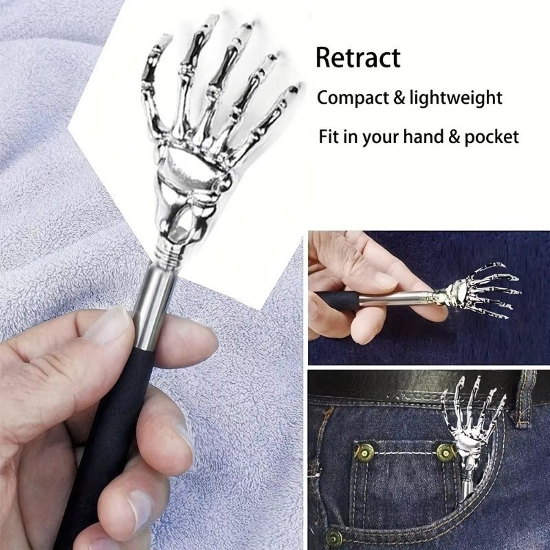 Stainless Steel Hand Back Massager Durable Portable Telescopic Back ...