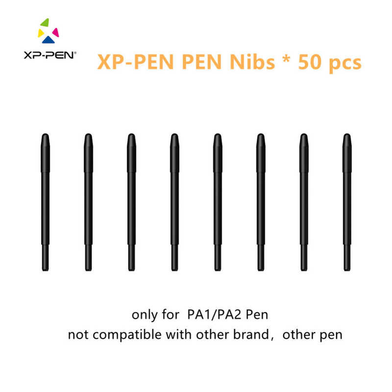 Xp-Pen Ac60 Replacement Nibs (50 Pcs) Pa1/Pa2 Pen Suitable For Deco 12 ...