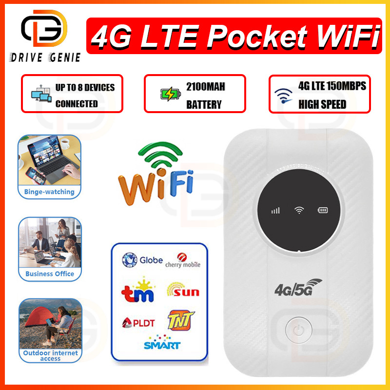 4G 5G Pocket WiFi Router Portable Wireless 4G LTE WiFi Router Fast ...