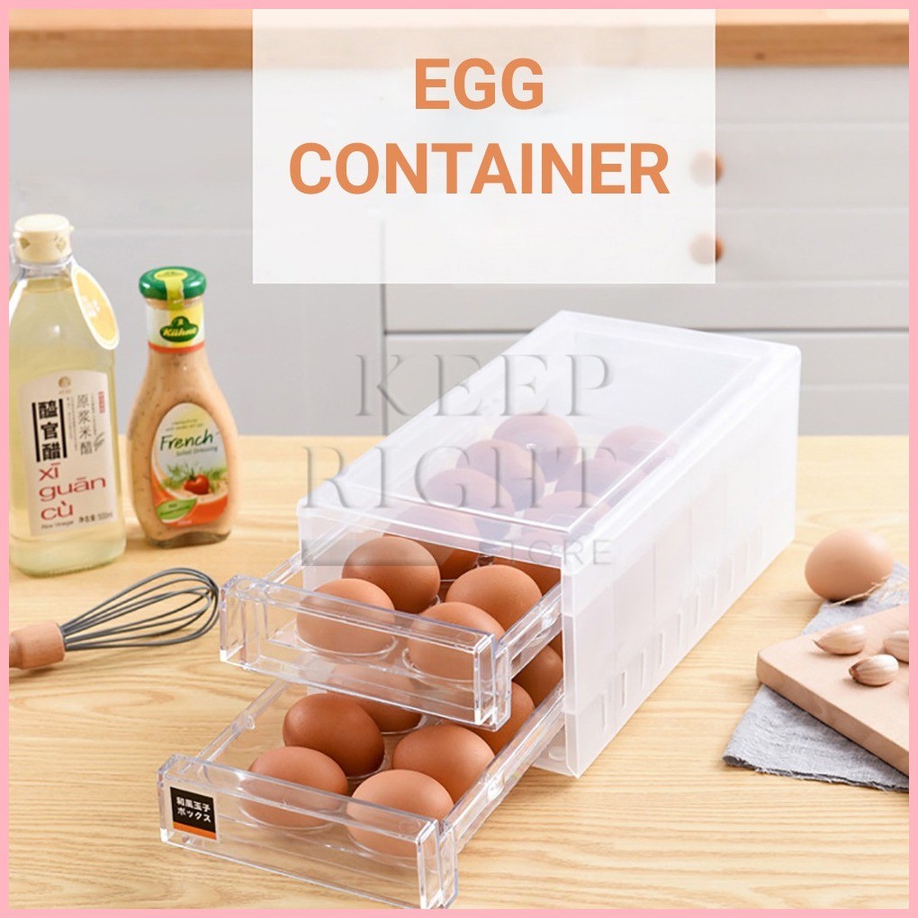 New Arrival Kitchen Multi-Grid Egg Container Box Covered with ...