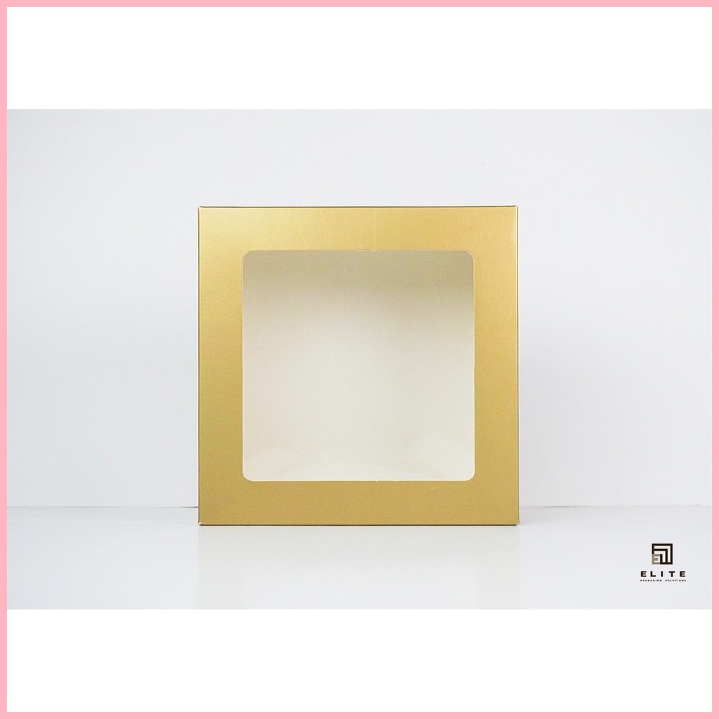 Elite Packaging 8 x 8 x 4 Preformed Box with Greaseproof Coating Packed ...