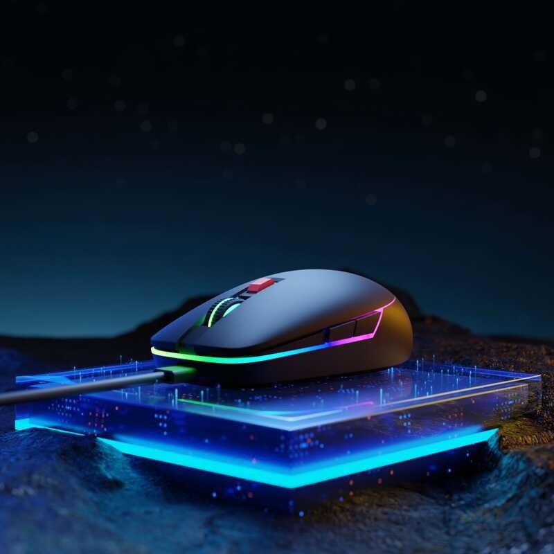 AI Smart Voice Mouse Dual Mode Charging RGB Mouse Smart GPT Spark Big ...
