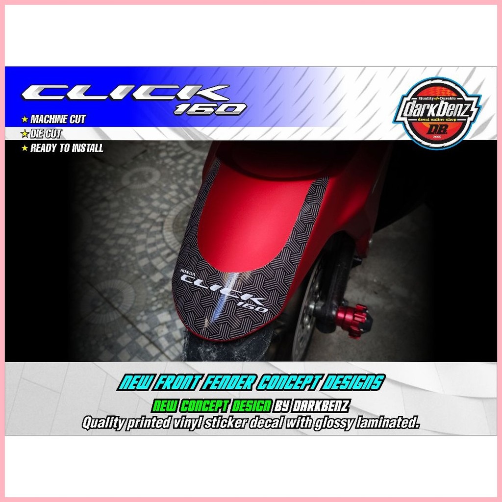 Honda Click 160 New Concept Quality Printed Sticker Decal | custom made ...