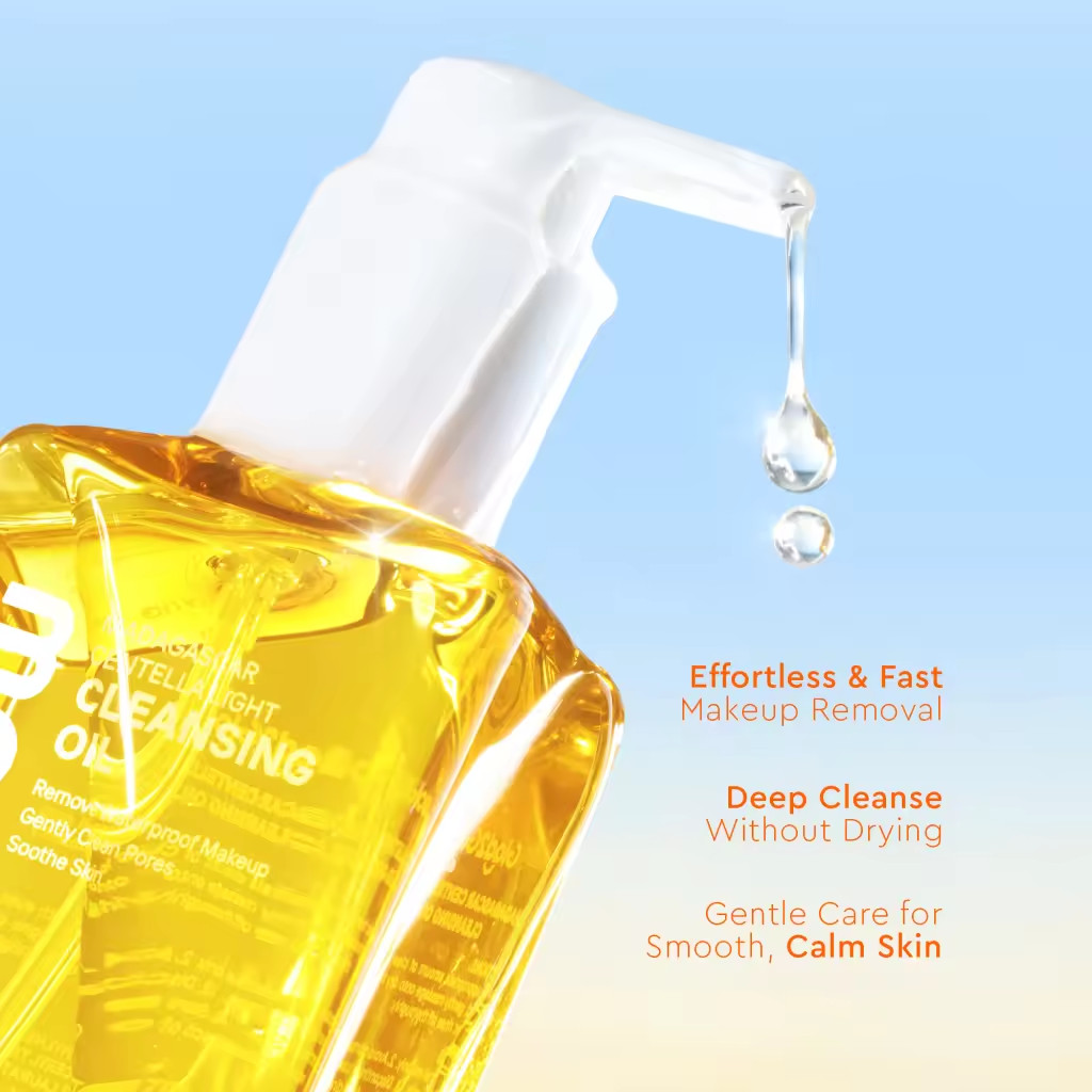 [NEW] Glad2Glow Centella Light Cleansing Oil Makeup Remover Effortless ...