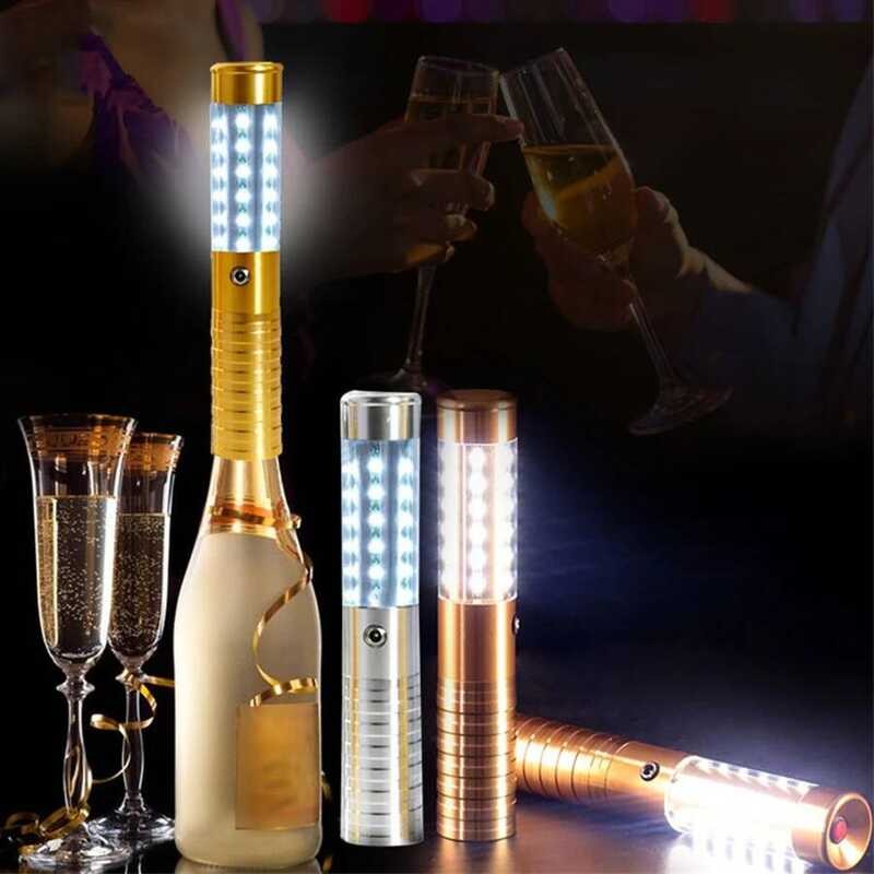 Strobe Handheld Baton Light Stage Champagne Sparklers Rechargeable LED ...