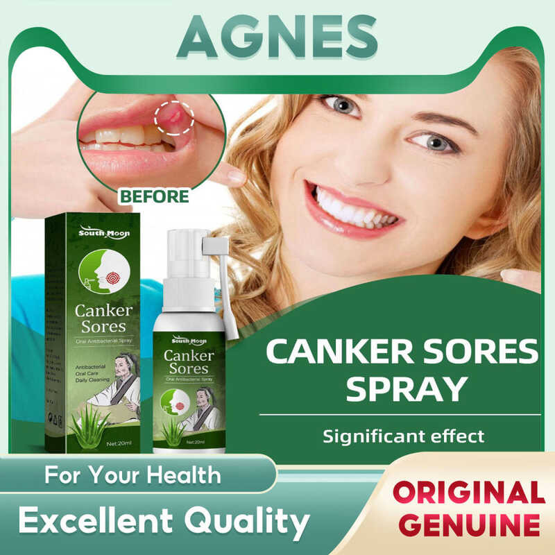 South Moon Mouth Ulcer Spray Treatment Swollen Gums Oral Canker Sores ...