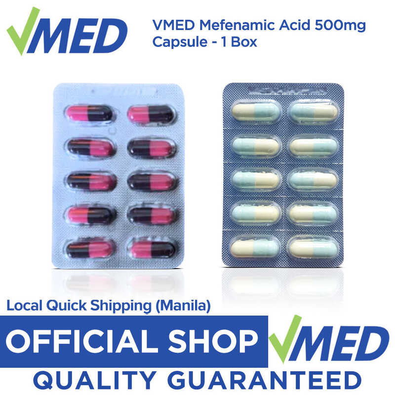 VMED Mefenamic Acid 500Mg Tablet - 1 Box F8 99F 3Cd | Shopee Philippines