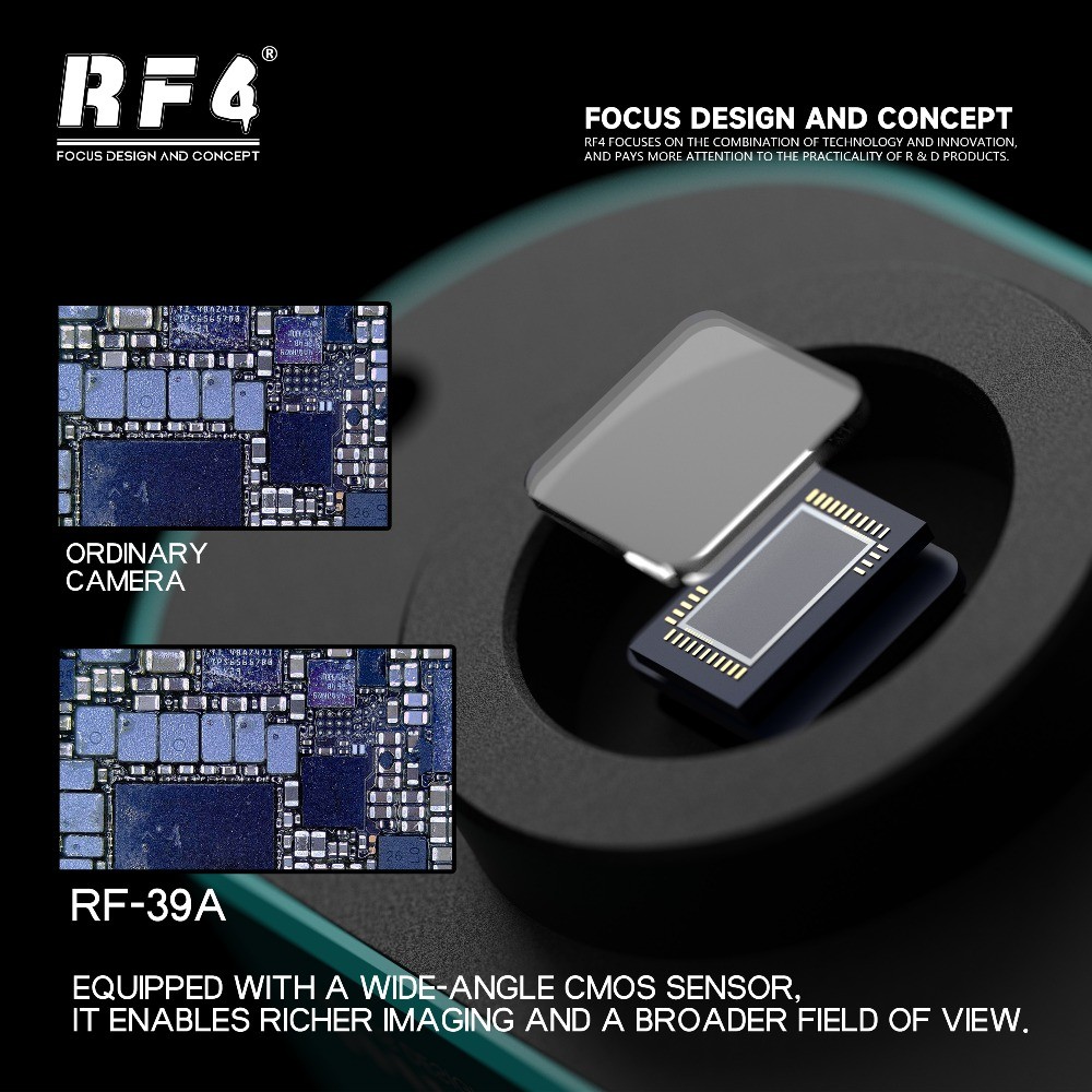 RF4 RF39A 4K Resolution Microscope Camera Wide Angle CMOS Sensor ...