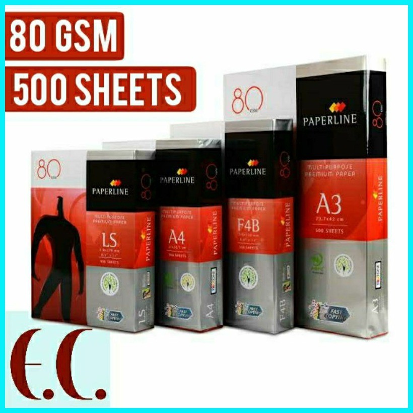PAPERLINE PREMIUM BOND PAPER 80 GSM (Short/Long/A4/A3) | Shopee Philippines