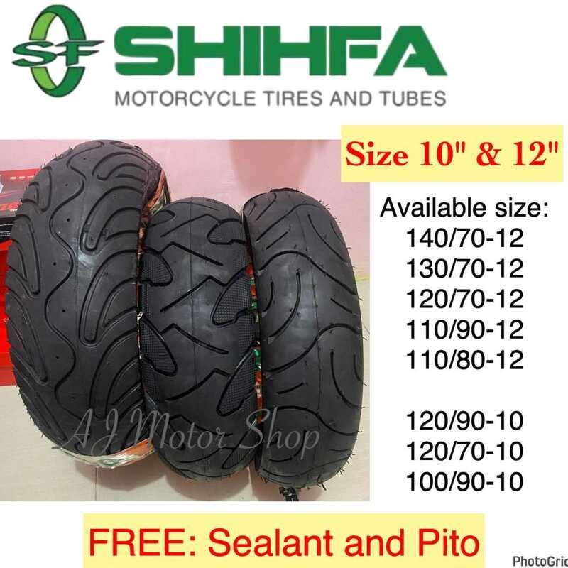 Shifa Tire Size 10" 12" Tubeless Tire For Burgman, Gravis, Avenis With ...