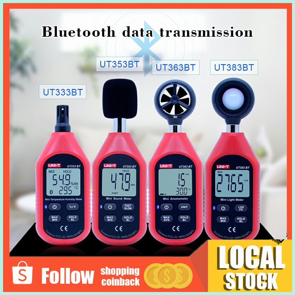 UNI-T UT333BT UT353BT UT363BT UT383BT Digital humidity meter Mini ...