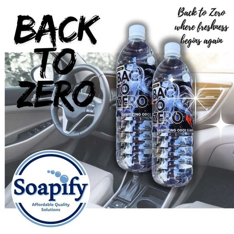 Back To Zero Odor Eliminator Sanitizer 1L – Powerful Deodorizing Spray ...