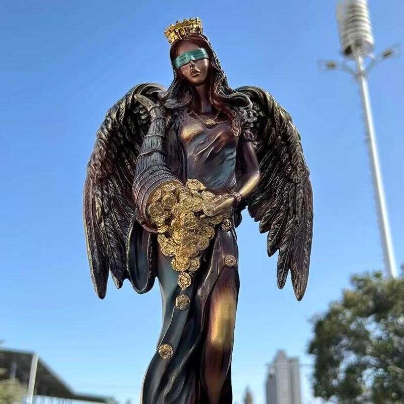 COD 19.5 CM With Wings Laura Lucky Buena Fortuna Statue Of Fortune ...