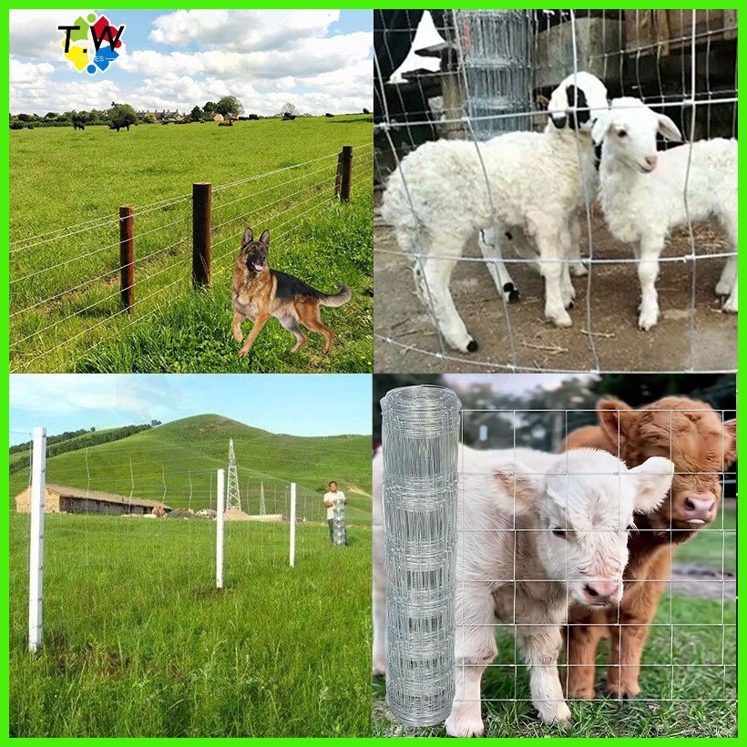 Hog Wire 7, 8, 9, 10 Holes Hot Dipped Galvanized Fence Farm Mesh ...