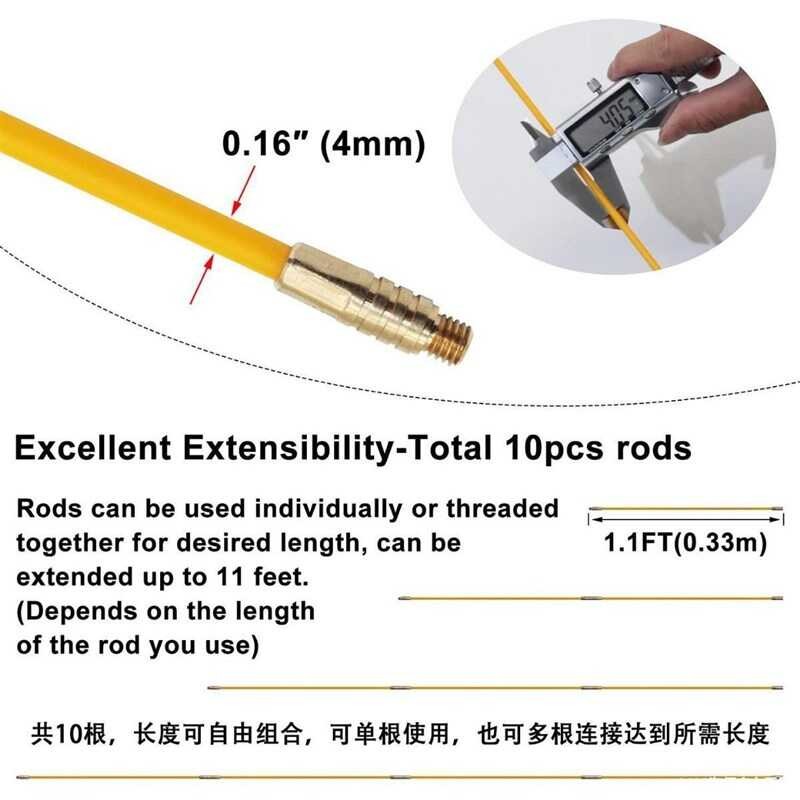 Ceiling Tool Electrician Rod Hook Wire Guide Bridge Garage Wiring ...