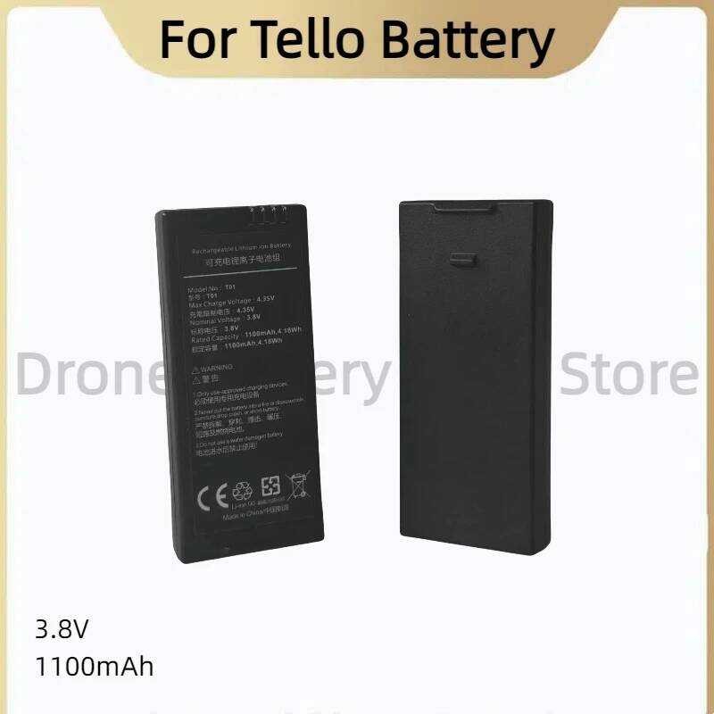 2 Capacity 3 1100Mah Tello Flight Battery Brand New Drone Accessories ...