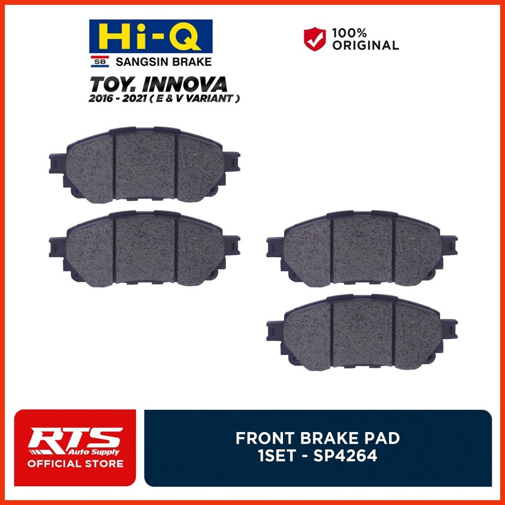 Hi-Q Front Brake Pads Set for Toyota Innova E and V Variant (2016-2021 ...
