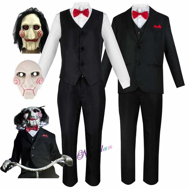 Xj Horror Movie Saw Cosplay Jigsaw Killer Cosplay Costume Coat Suit ...