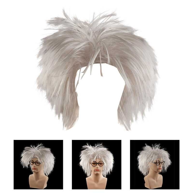 Moon Okey Man Old Professor Role Play Masquerade Short Cosplay Dress Up ...