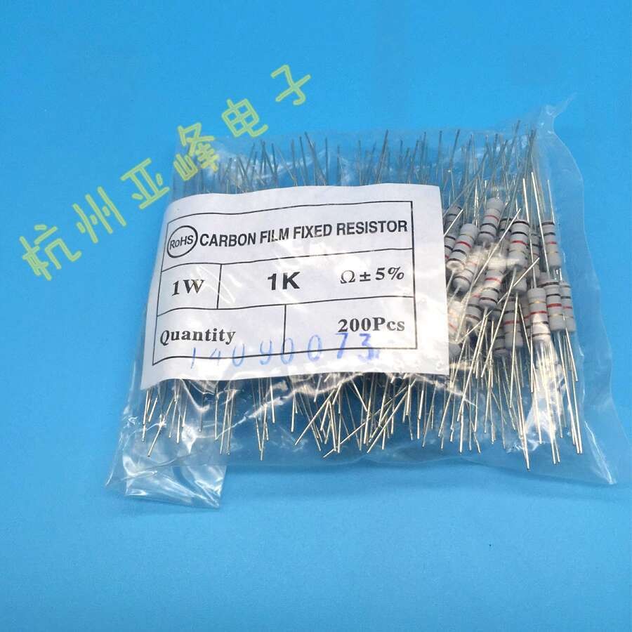 1W Carbon Film Resistor 1W-2.4R 1W-2E4 5% Accuracy Pack of 200 1W ...