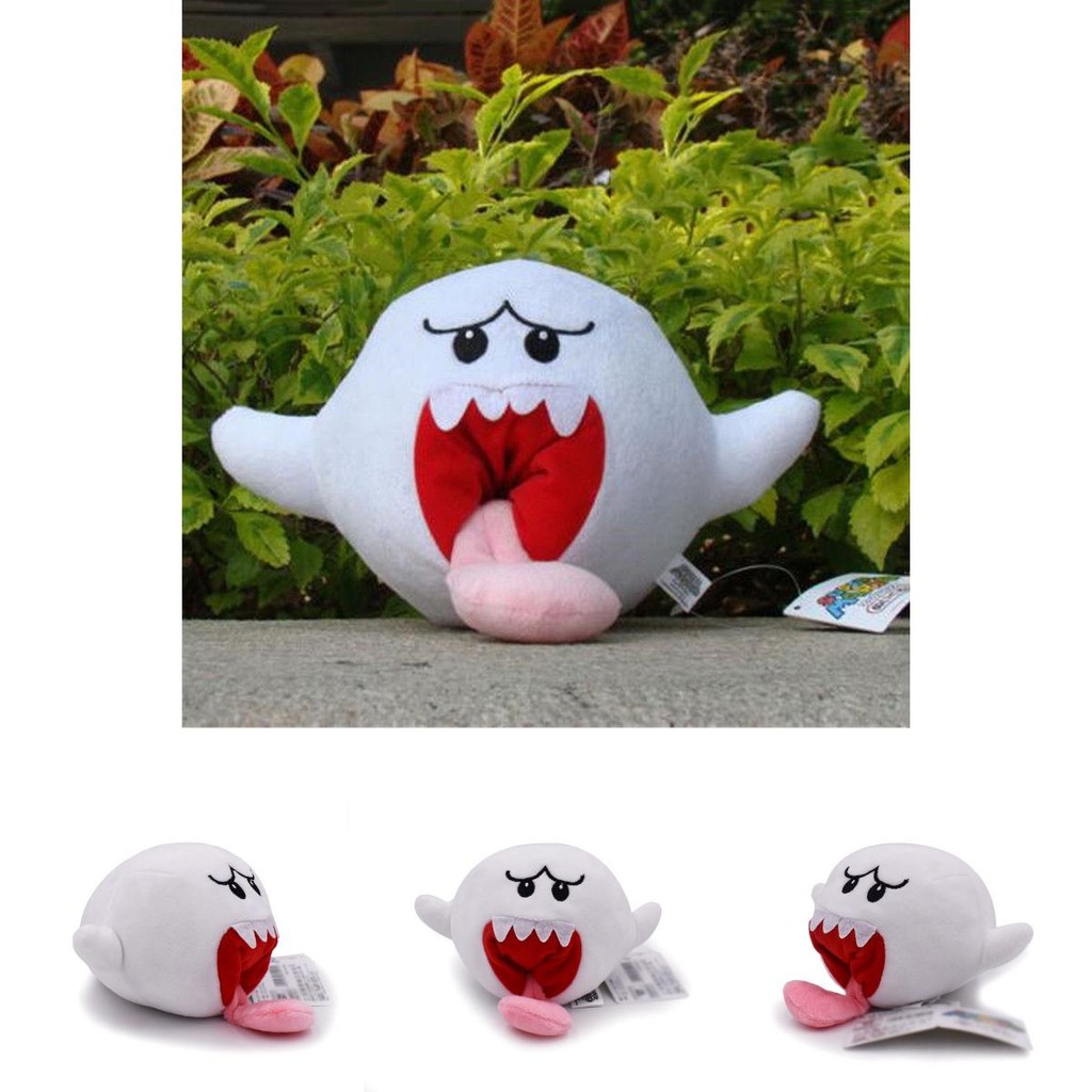 Mario Super Bros. Boo Ghost Plush Toy Collectible Stuffed Animal Doll ...