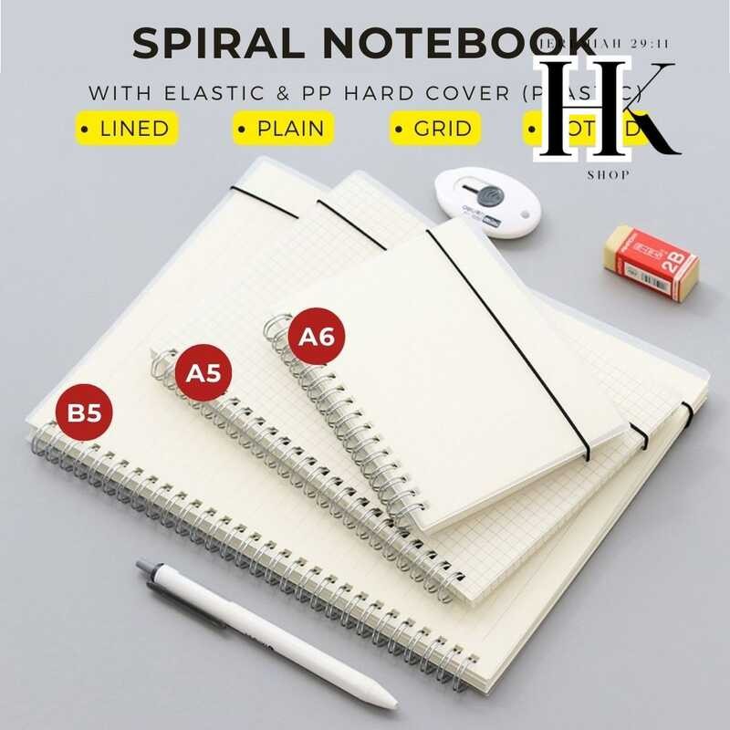 Kraft Paper Spiral Notepad – A5, A6, B5 Drawing, Writing, Planning ...