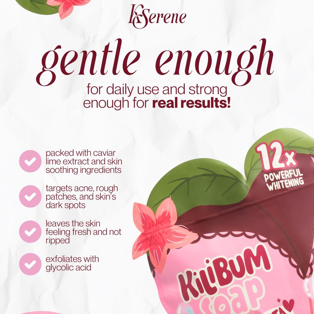KSerene Kilikilibum Soap Whitening Underarm Lightening Deodorizing Soap ...