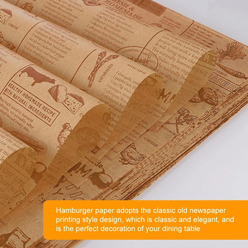 100pcs Greaseproof Paper Oil Proof Paper Kitchen Oil Absorption Paper ...